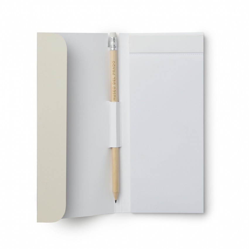 "Justice" notebook with pencil