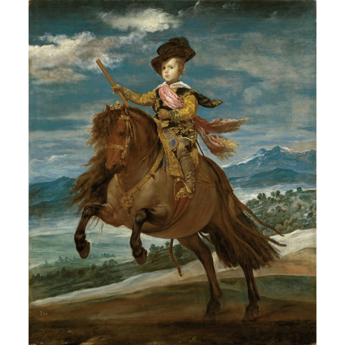 El príncipe Baltasar Carlos, a caballo